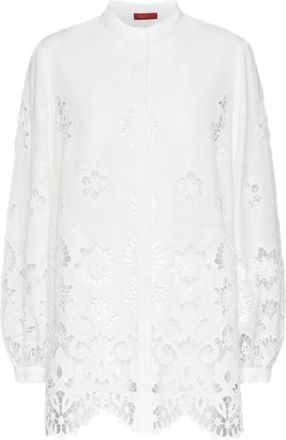 Elena Miro Femme, Blouses et Chemises, Blanc, Taille: 38 FR 011 Camicia