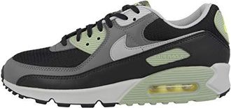 Nike Nike Air Max 90 Chaussures de Course pour Homme, Oil Green/lt Smoke Grey-Black-Iron Grey-lt zitron, 43 EU, Oil Green Lt Smoke Grey Black Iron Grey Zit