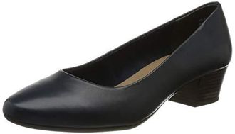 Marco Tozzi 2-2-22306-26 Escarpins en Cuir pour Femme, Bleu Marine, 36 EU