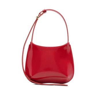 Jacquemus Femme, Sacs, Rouge, Taille: ONE Size Le Petit Bisou Sac Bandouli&egrave;re en Cuir