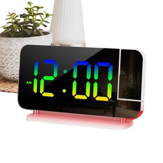 Generico Wecker f&uuml;r Schlafzimmer, LED-Display mit einstellbarer Helligkeit, digitale LED-Uhr f&uuml;r den Einsatz im Schlafzimmer, f&uuml;r K&uuml;che, Kinderzimmer, Schreibt