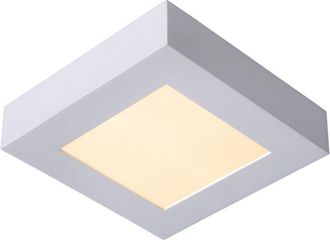 Lucide Brice-led - Deckenleuchte Badezimmer - led Dim. - 1x15W 3000K - IP44 - Weiß - Lucide