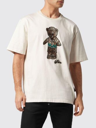 Philipp Plein T-shirt en coton avec broderie Teddy Bear et applications