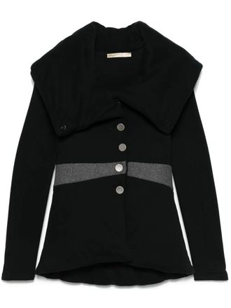 Balenciaga manteau en coton (années 2010) - Noir