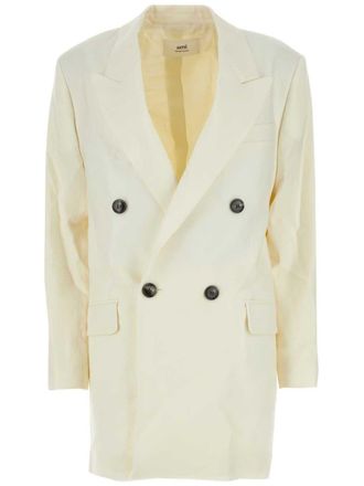 Ami blazer &agrave; boutonni&egrave;re crois&eacute;e - Tons neutres