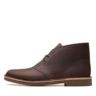 Clarks Bottines Clarks Chukka - pour homme, rouges, taille 40 - Marron - marron foncé, 44.5