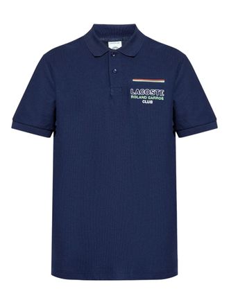 Lacoste polo à logo brodé - Bleu