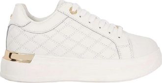 Dune London Elba Sneaker f&uuml;r Damen, Wildleder, Plattform-Absatz (Wei&szlig;)