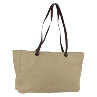 Chanel Pre-owned Canvas Tote Bag - - Pre-owned - Damen - Beige - ONE SIZE