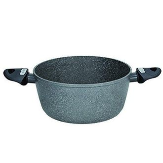 Tognana Mythosl Kochtopf mit 2 Griffen, 24 cm, Aluminium, Grau