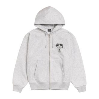 St&uuml;ssy Zip-through Sweatshirt - - Sweatshirts & Hoodies - Herren - Grau - L
