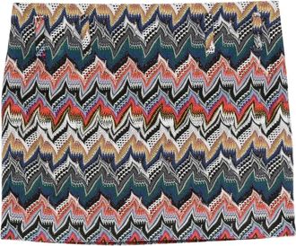 Missoni minijupe à motif de chevrons - Vert