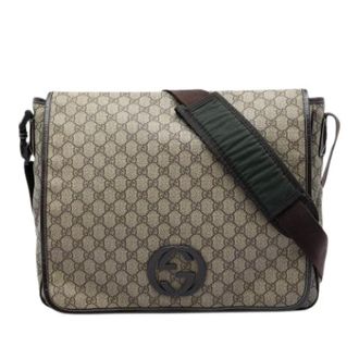Gucci Sac bandouli&egrave;re en toile Pre-owned - Femme - Pre-owned - Beige - Taille: ONE Size