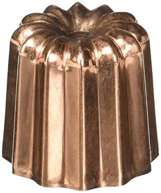 De Buyer De Buyer - Moule à Canelés Bordelais en cuivre - Diamètre 5,5 cm -, Bronze