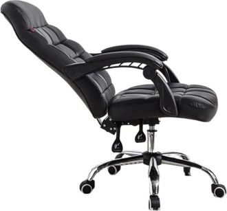 Generic B&uuml;rostuhl aus PU-Leder mit Drehfunktion, h&ouml;henverstellbar und neigbar - ergonomisch und komfortabel - f&uuml;r B&uuml;ro, Besprechungsraum, Konferenzraum, Empfa