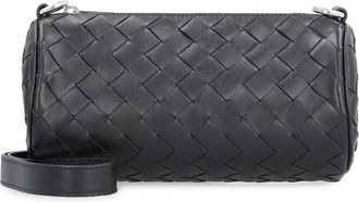 Bottega Veneta Crossbody Bags - Bottega Veneta Barrell Mini Intrecciato Leather Ba - Gr. unisize - in Schwarz - f&uuml;r Damen