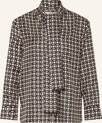 Max Mara Seidenbluse Vittoria Mit Abnehmbarer Schluppe schwarz