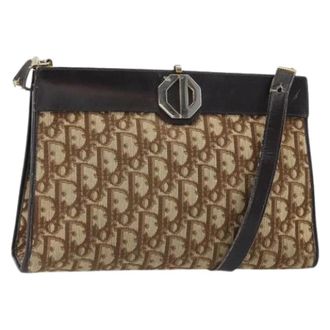 Dior Pre-owned Trotter Canvas Schultertasche - - Pre-owned - Damen - Beige - ONE SIZE