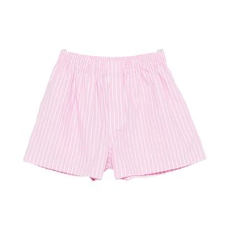 Balenciaga Gestreifte Baumwollshorts - - Shorts - Damen - Rosa - M