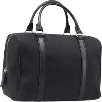 Celine Pre-owned Sac Macadam en toile Celine - Femme - Pre-owned - Noir - Taille: ONE Size
