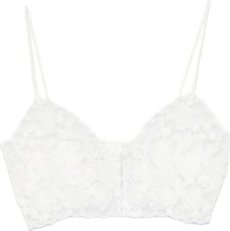 Ermanno Scervino Femme, Tops, Blanc, Taille: 36 FR Top ricamo