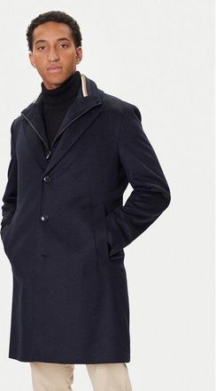 HUGO BOSS Wollmantel H-Jared 50551085 Dunkelblau Regular Fit