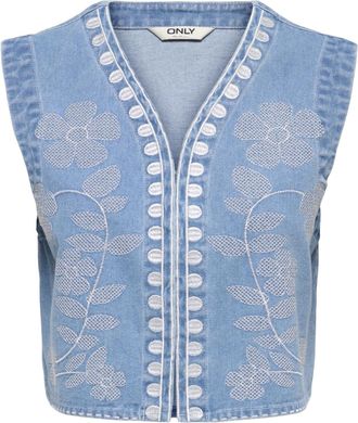 Only Onlnoella Emb Dnm Waistcoat Siji