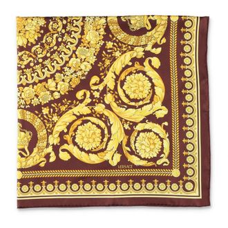 Versace Femme, Accessoires, Multicolore, Taille: ONE Size Barocco Large Silk Foulard