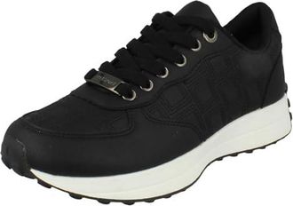 Spot On Elle Sport Baskets confortables à lacets Noir/blanc F7317, Noir, 40 EU
