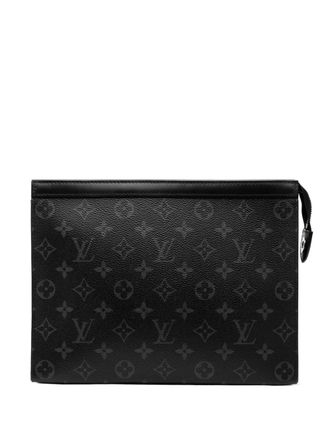 Louis Vuitton pochette Voyage MM &agrave; monogramme Eclipse (2019) - Noir