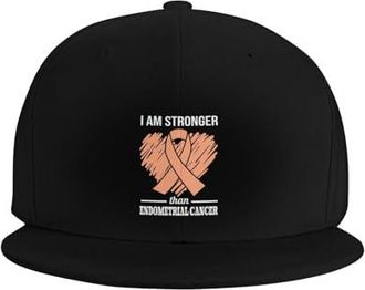 Generic Je suis Plus Forte Que Le Cancer De LEndom&egrave;tre Homme Femme Casquette Hip Hop R&eacute;glable Chapeaux Pare-Soleil Mode Strapback Cap pour Sport Hip Pop P&ecirc;che