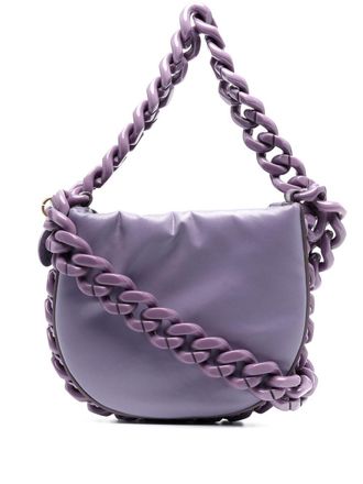 Stella McCartney sac port&eacute; &eacute;paule &agrave; d&eacute;tail de cha&icirc;ne - Violet