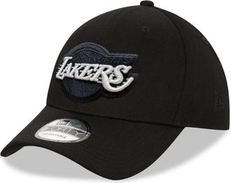 New Era Los Angeles Lakers 9Forty Snapback Cap verstellbar Kappe Black Base schwarz - One-Size