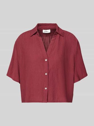 s.Oliver Red Label Boxy Fit Kurzarmbluse aus Viskose-Mix