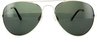 Polaroid Aviator Unisex Gold Gr&uuml;n Polarisierte Sonnenbrille