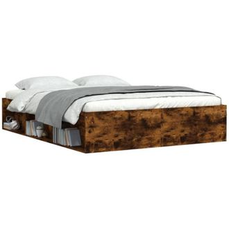 vidaXL Bettgestell R&auml;uchereiche 140x200 cm Vidaxl