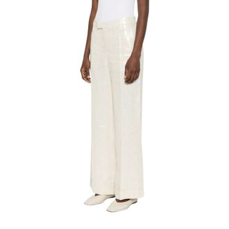 Brunello Cucinelli Damen, Hosen, Wei&szlig;, MGr&ouml;&szlig;e