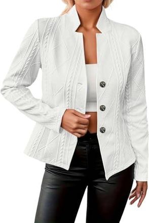 Generic Manteau Ecru Long Femme Blazer Chauffante Grosse Moumoute Bucheron Sapin Lin Mati&egrave;re Rembourr&eacute;e Agneau Synth&eacute;tique Am&eacute;ricain Nubuck Neige Femmes Forte