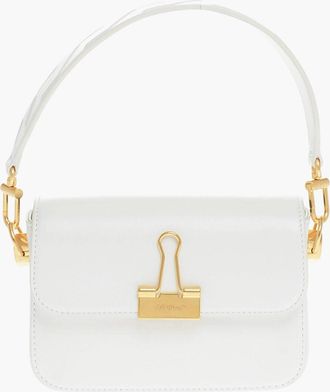 Off-white Schultertasche PLAIN BINDER aus Leder mit goldenen Details Off-White
