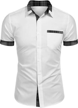 Generic Chemise Homme Ete Polos Homme Chemise Hawaienne Homme Chemisette Homme Polo Homme Manche Courte Chemise Homme Blanche Chemise Manches Courtes Homme Ch