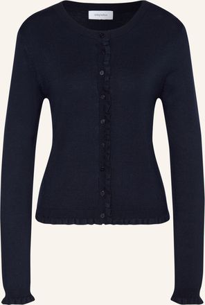 Darling Harbour Darling Harbour Strickjacke Mit R&uuml;schen blau