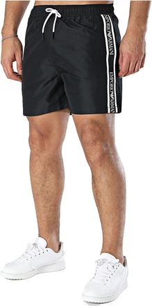 Emporio Armani Herren Mid Boxer Badehose, Schwarz, XXL