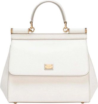 Dolce & Gabbana Femme, Sacs, Blanc, Taille: ONE Size Petit sac &agrave; main Sicily