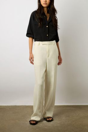 Gerard Darel Pantalon large en lin - CYNDELLE - Ecru