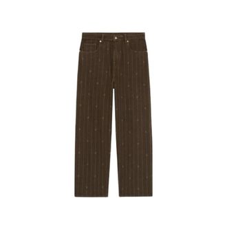 Dr&ocirc;le de Monsieur Monogram Baggy Jeans - - Jeans - Herren - Braun - L