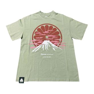 Flower Mountain Rundhals-T-Shirt - - Tops - Herren - Gr&uuml;n - L