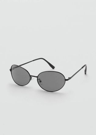 Mango Lunettes de soleil monture m&eacute;tallique noir - Femme - Taille unique - MANGO