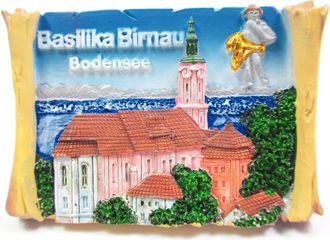 Generic Kloster Birnau Bodensee Poly Magnet Bayern Germany Souvenir Neu