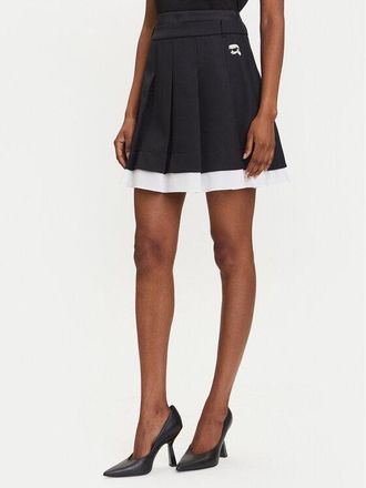 Karl Lagerfeld Minirock A3W12021 Schwarz Regular Fit