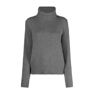 Polo Ralph Lauren Lang&auml;rmliger Pullover - - Knitwear - Damen - Grau - M